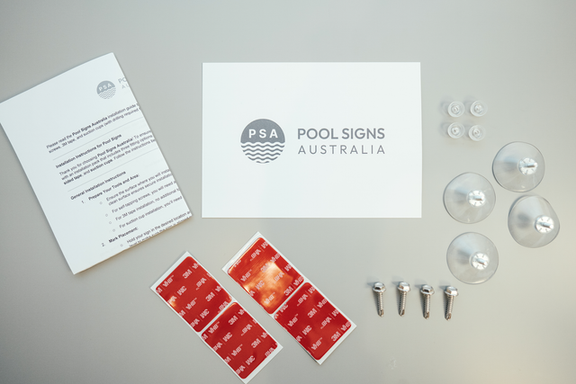 Your Pool Sign Installation Kit – Pool Signs Australia